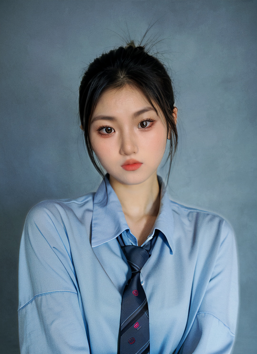 Ai帮我画了全包眼线我化妆技术还是不咋滴，玩了下ai写真，帮 美图社区 美图秀秀